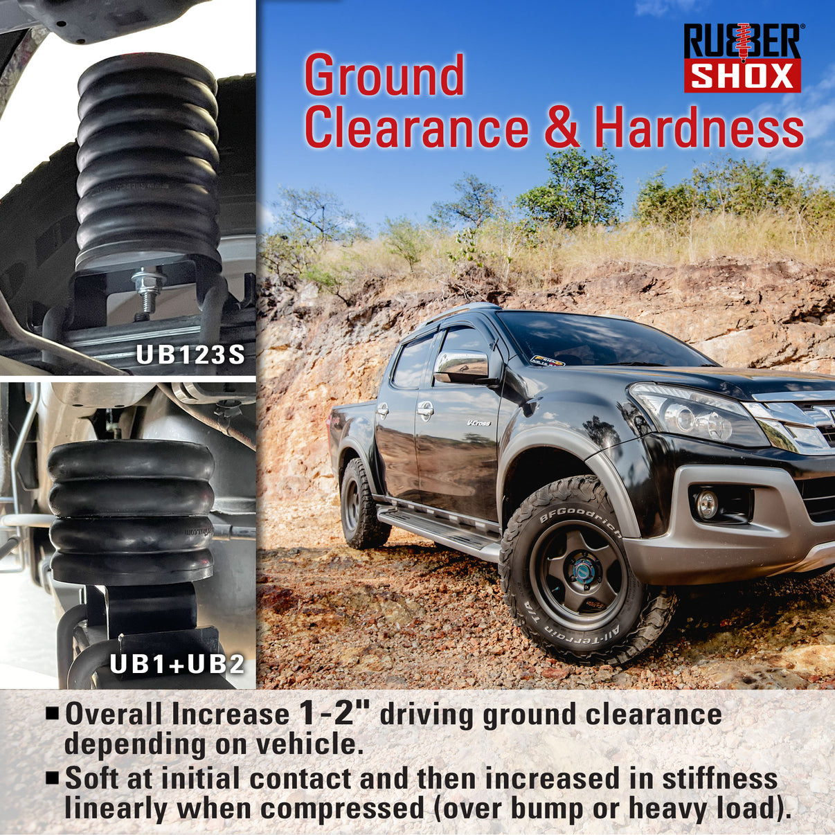 Modular Universal Natural Rubber Suspension Bump Stop - TOP Module (Se ...