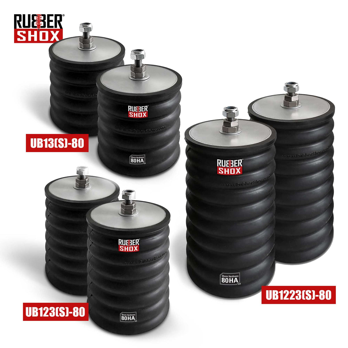 Universal Rubber Bump Stops - For Truck or Recreational Vehicle (RV ...
