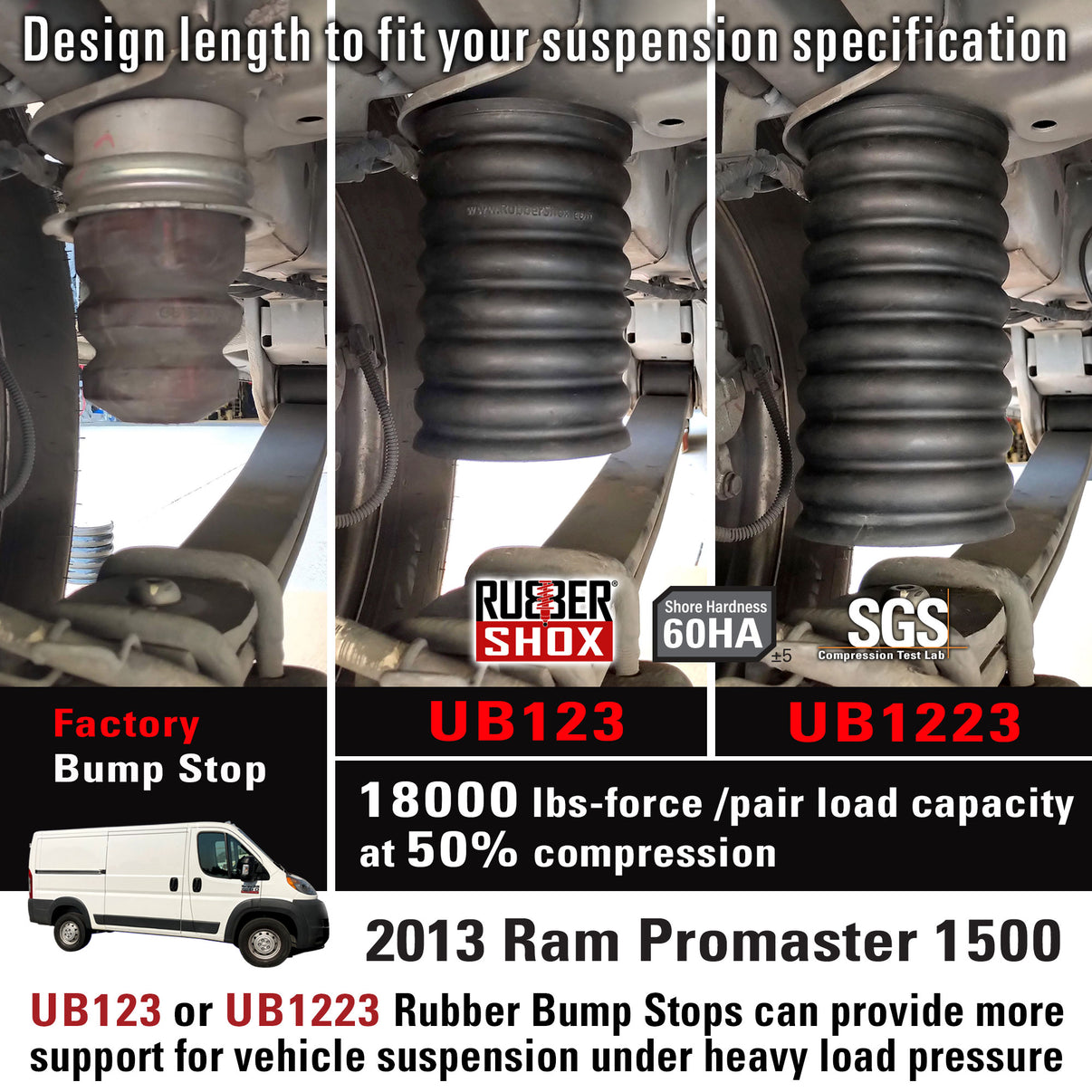 Modular Universal Natural Rubber Suspension Bump Stop - TOP Module (Se ...