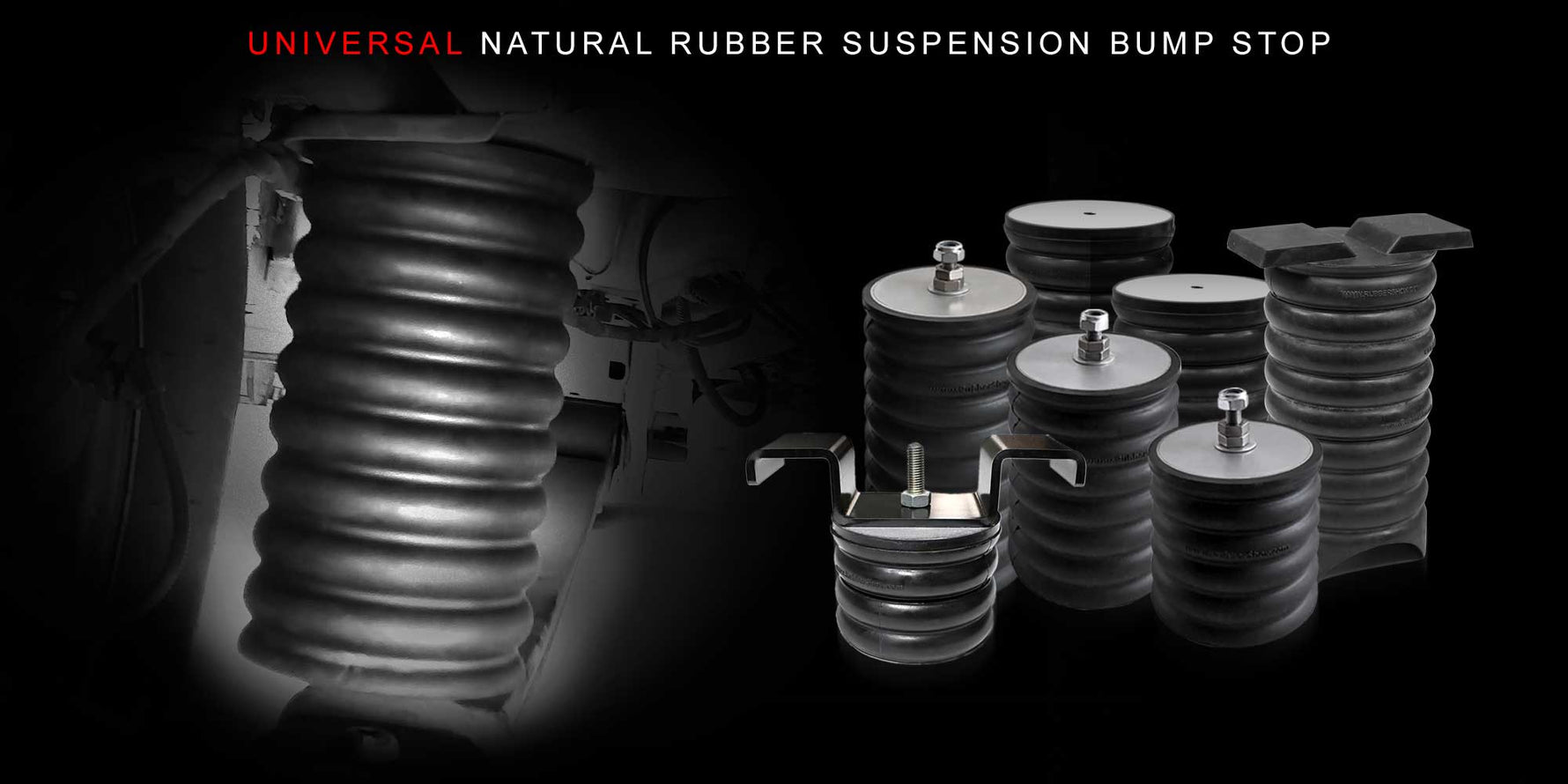 Universal Natural Rubber Suspension Bump Stop : Shop Now! – RubberShox®